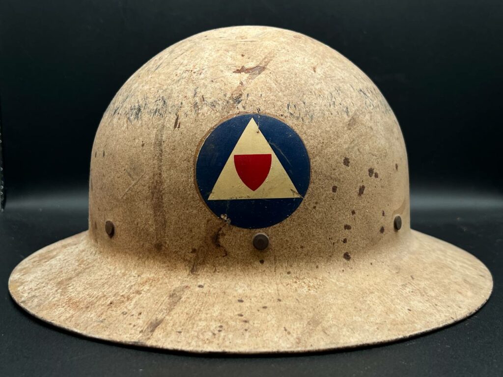 Warstory Antiques - U.S. Civil Defense Helmet (Office of Civilian ...
