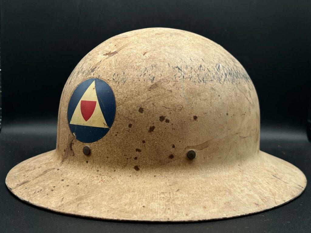 Warstory Antiques - U.S. Civil Defense Helmet (Office of Civilian ...